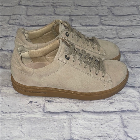 Birkenstock | Shoes | Birkenstock Bend Low Suede Leather Sandcastle ...